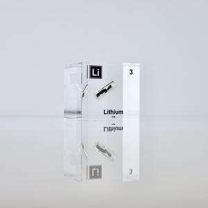 Lithium Element Cube Collection Display for Teacher Gift Educational ...