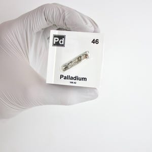 Palladium Element Cube Display for Science Enthusiast Decor for Science ...