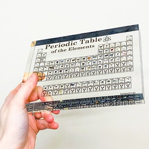 Periodic Table of Elements 85 Real Element Display Premium Acrylic Gift ...