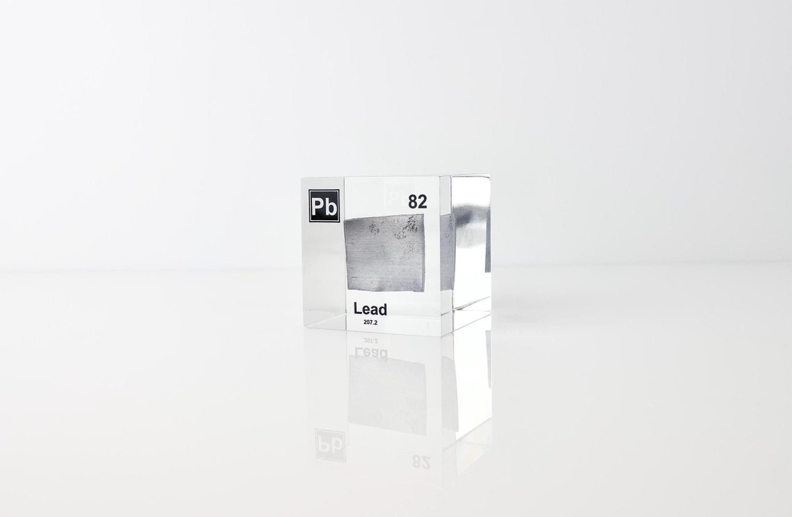 Authentic Lead Element Cube Collection Display for Teacher Gift ...