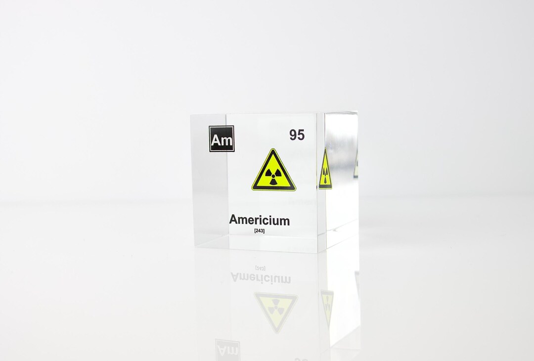 Americium Element Cube Display for Office Decoration for Scientist ...