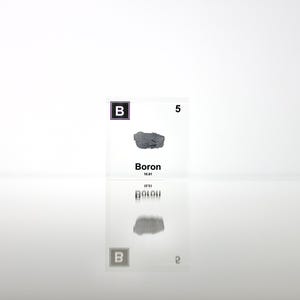 Boron Crystalline Element Cube 99.5% Pure Boron PERIODIC TABLE Sample ...