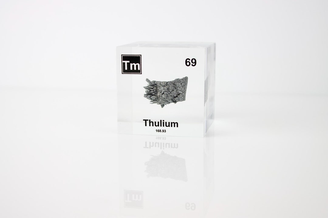 Thulium Crystalline Element Cube for Periodic Table Display 99.995% ...
