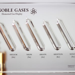 Noble Gas Display Helium Neon Argon Krypton Xenon Gases Ampoule in ...