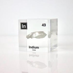 Indium Element Cube PERIODIC TABLE for Science Lovers Science Teacher ...