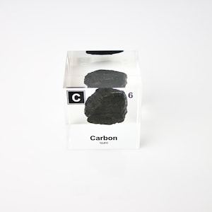 Carbon Element Cube Sample for Element Collection PERIODIC TABLE ...