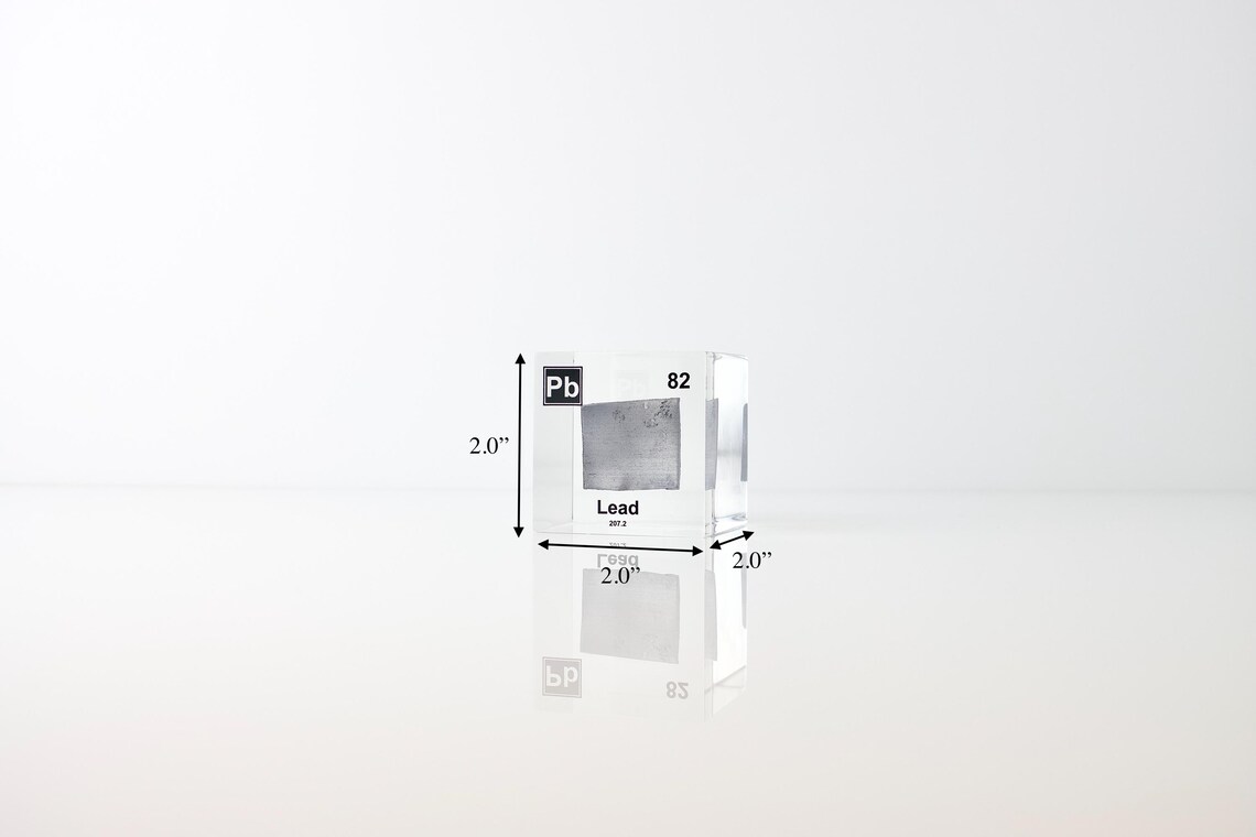 Authentic Lead Element Cube Collection Display for Teacher Gift ...