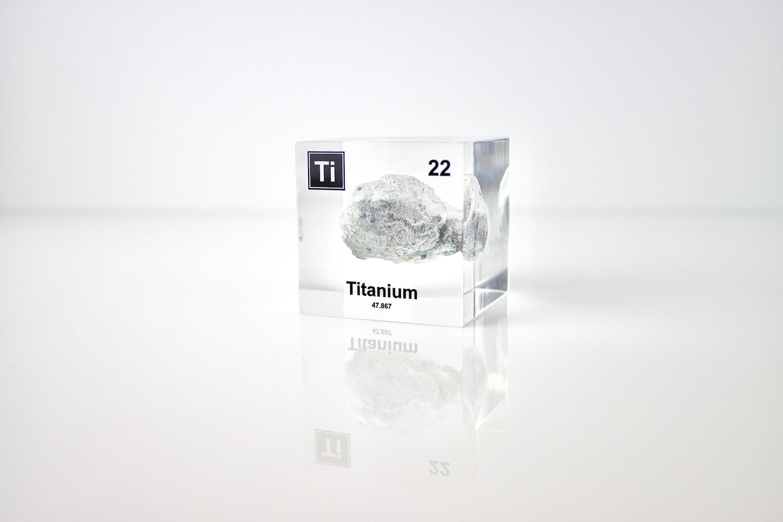 Titanium Element Cube PERIODIC TABLE Real Authentic Titanium Desk ...