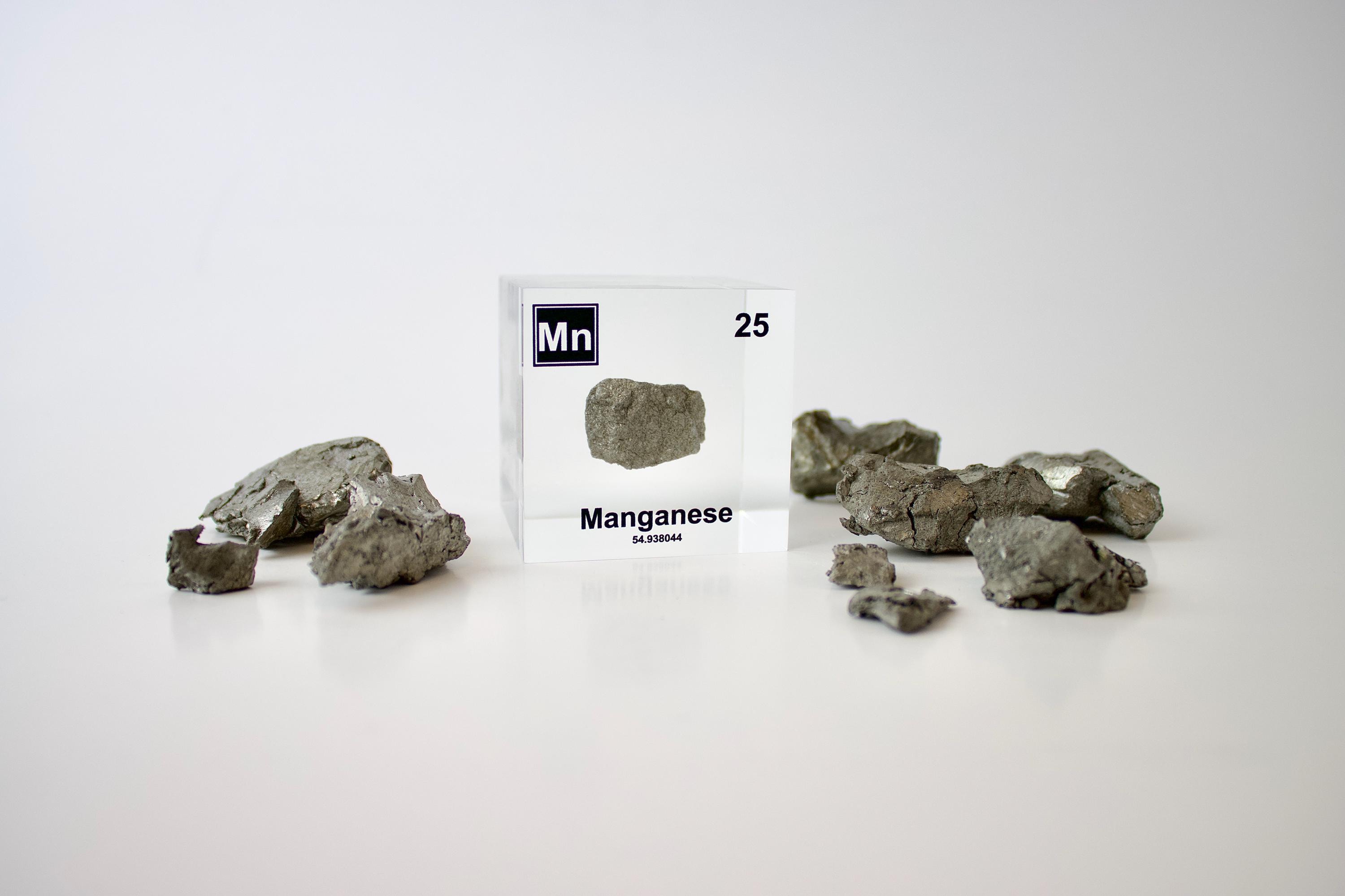 Manganese Element Cube PERIODIC TABLE Metal Chunk Sample for Element ...