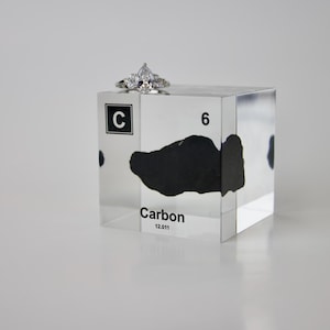 Carbon Element Cube Sample for Element Collection PERIODIC TABLE ...