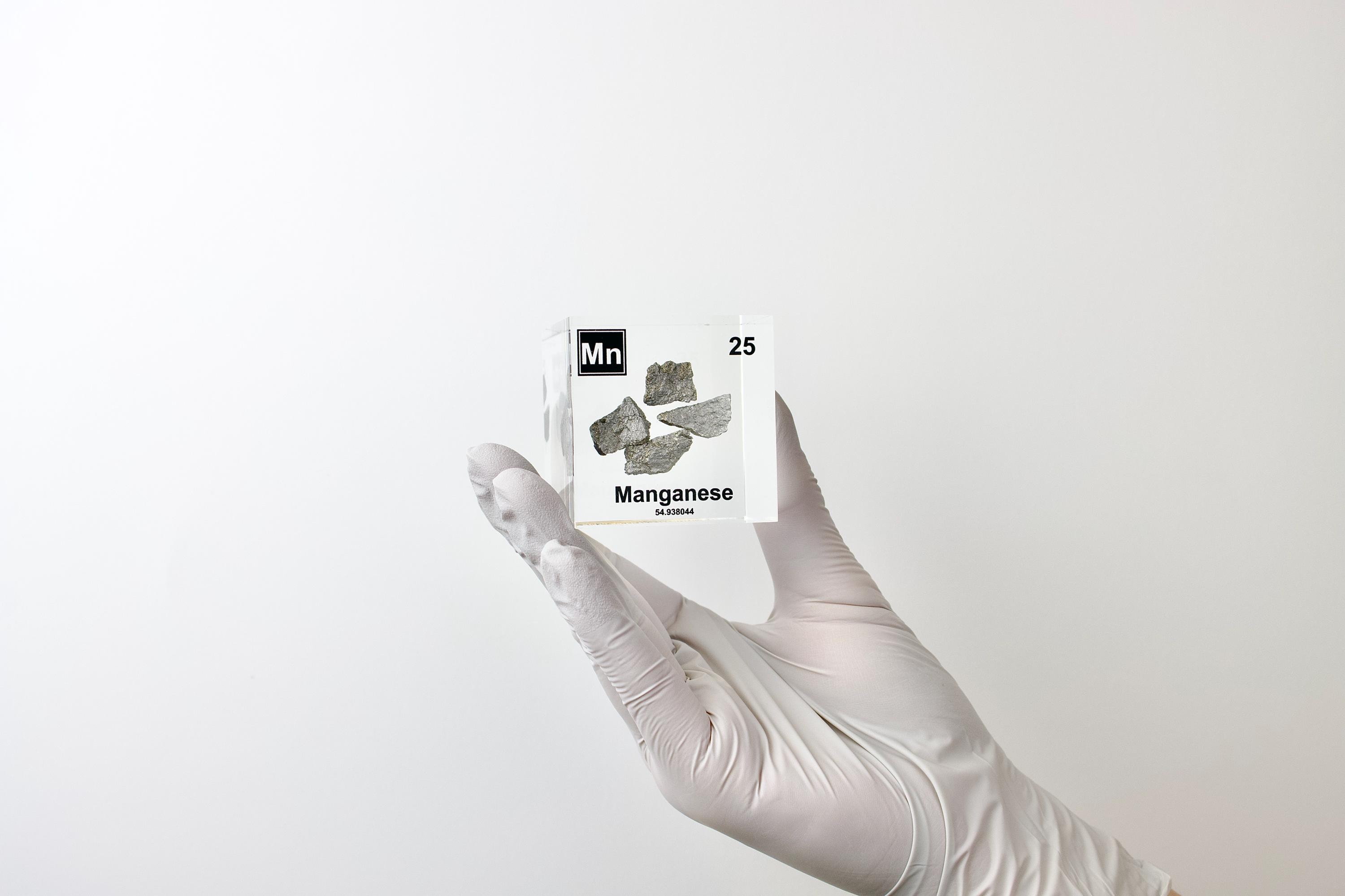 Manganese Element Cube PERIODIC TABLE Metal Chunk Sample for Element ...