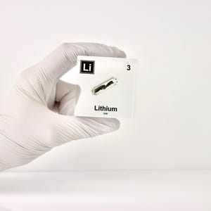 Lithium Element Cube Collection Display for Teacher Gift Educational ...