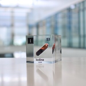 Iodine Authentic Element Cube Collection Display Gift Ideas for Science ...