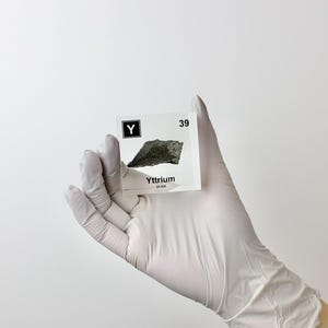 Yttrium Element Cube Sample for Element Collection PERIODIC TABLE ...