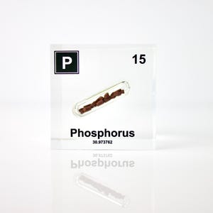 Phosphorus Element Cube Encased in Lucite Acrylic Display for Teachers ...
