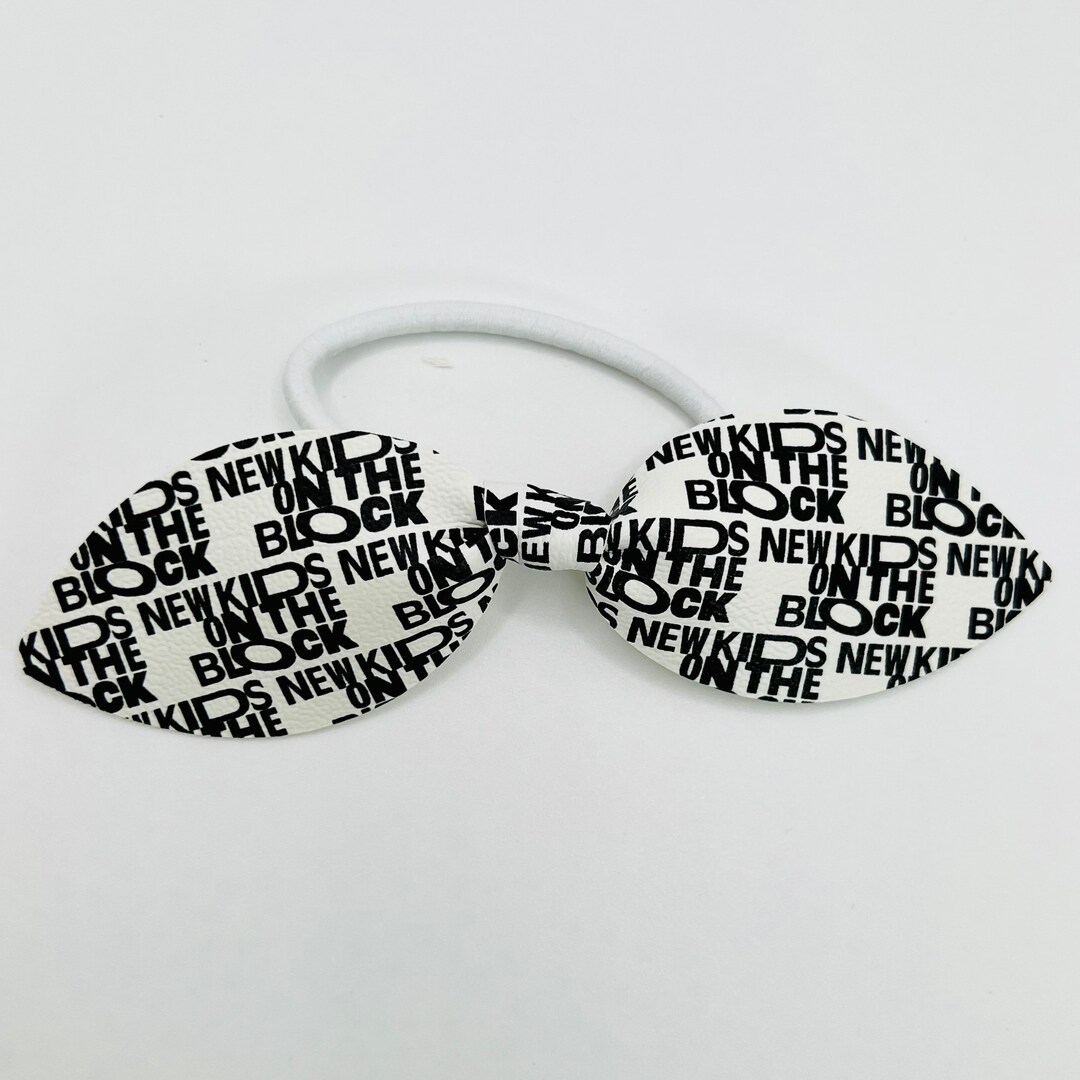 New Kids on the Block Hair Bow, NKOTB, Vegan Leather - Etsy