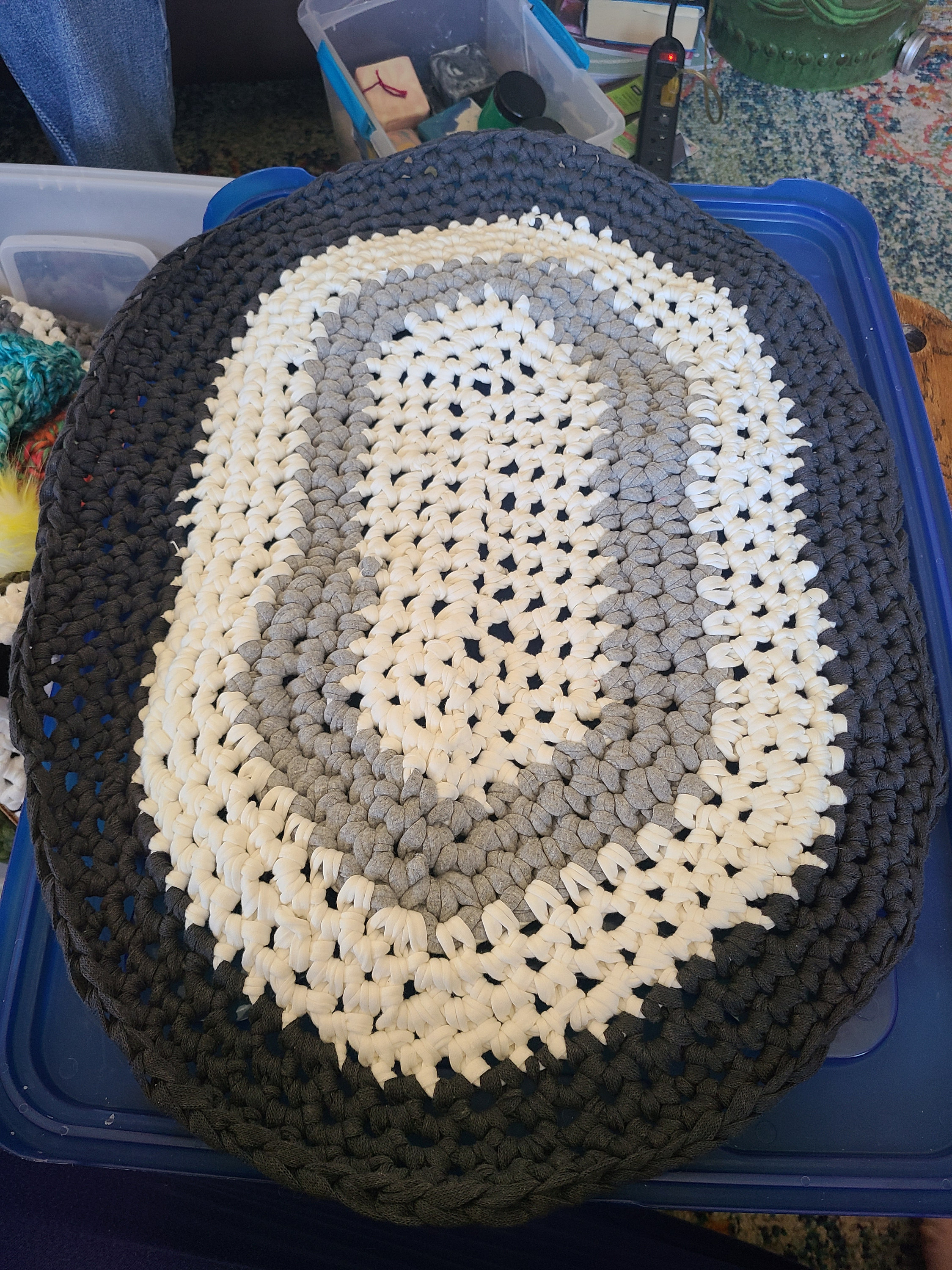 Crochet Oval Rag Rug Pattern! - Any Size Oval - Etsy