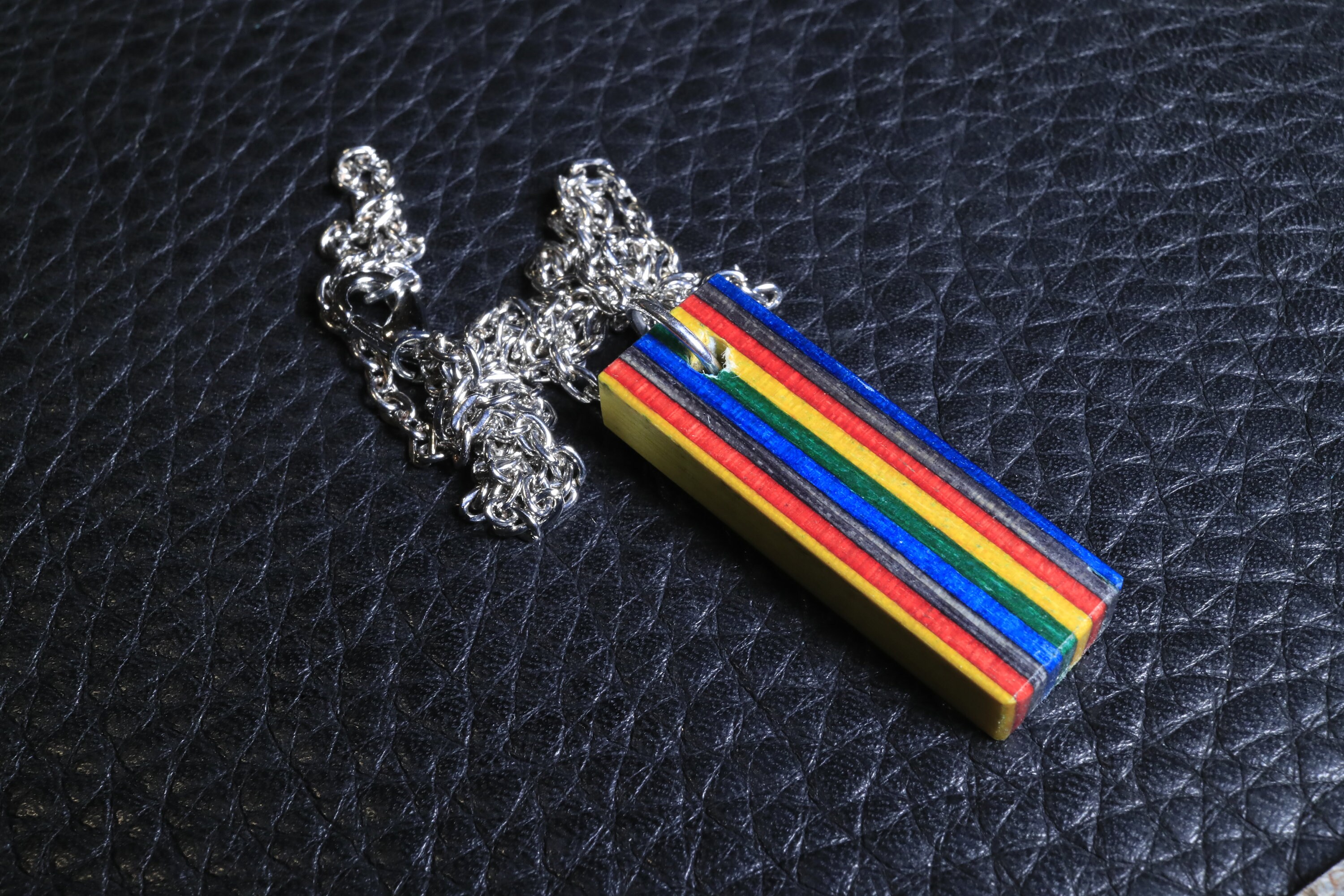 Handmade Rainbow Spectraply Necklace Pendant SSR1 - Etsy