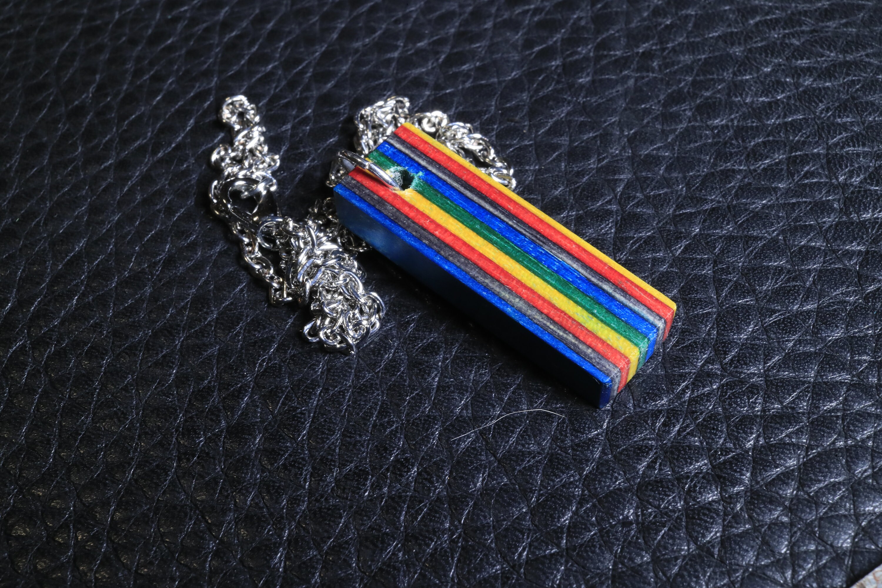 Handmade Rainbow Spectraply Necklace Pendant SSR1 - Etsy