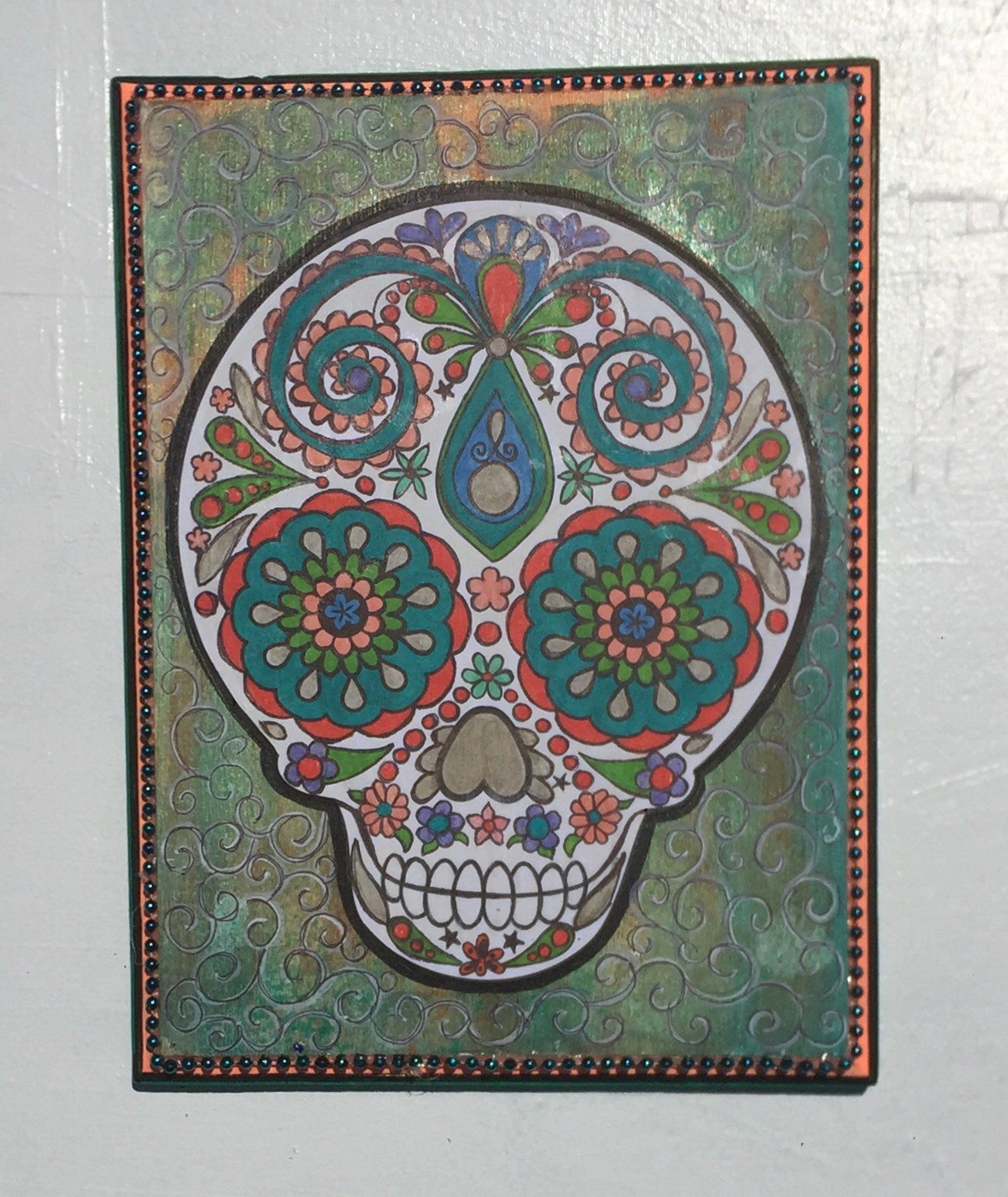 Day of the Dead Wall Art Dia De Los Muertos Wood Wall - Etsy
