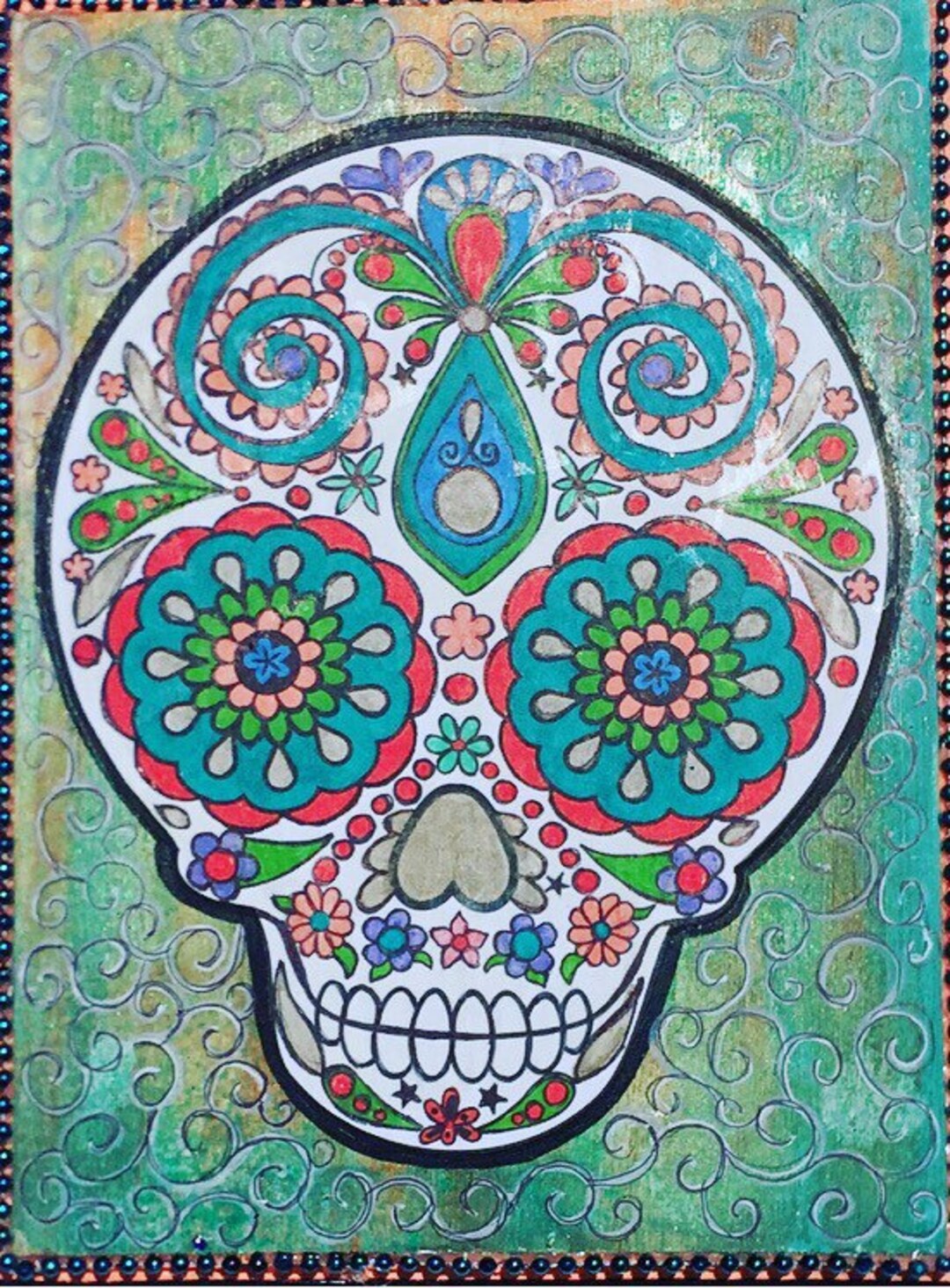 Day of the Dead Wall Art, Dia De Los Muertos Wood Wall Hanging, Day of ...