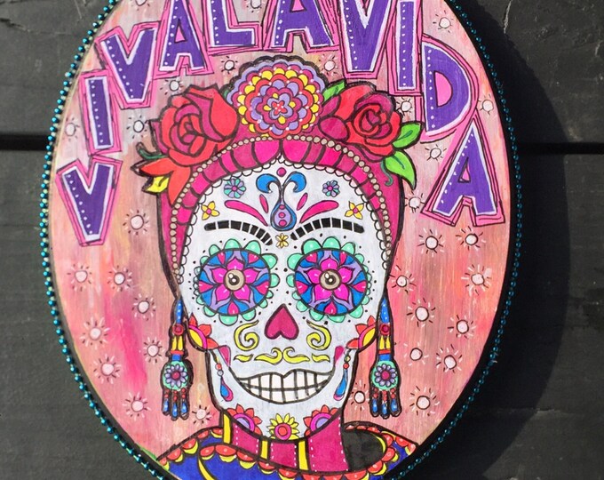 Frida Kahlo Wall Art, Frida Kahlo Wall Decoration, Day of the Dead ...