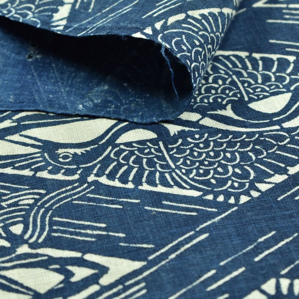 Indigo Japanese Fabric - Etsy