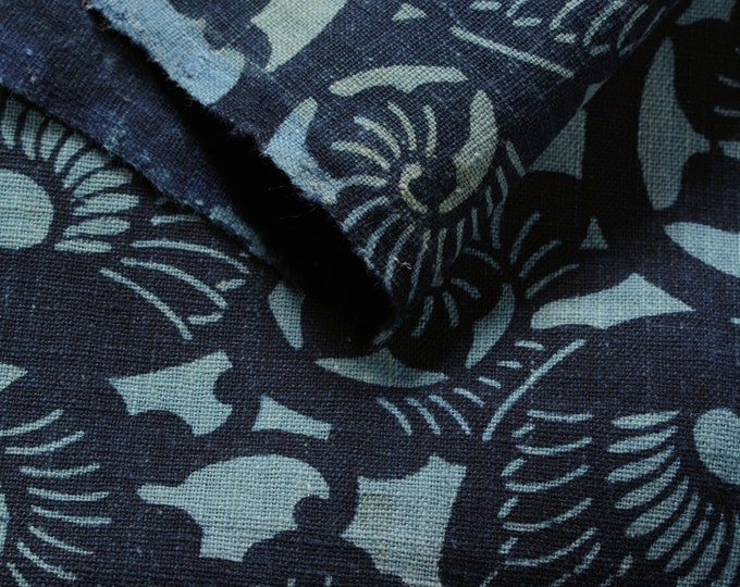 Japanese Textile Vintage Kimono Fabric Cotton Antique Boro Patch Indigo ...