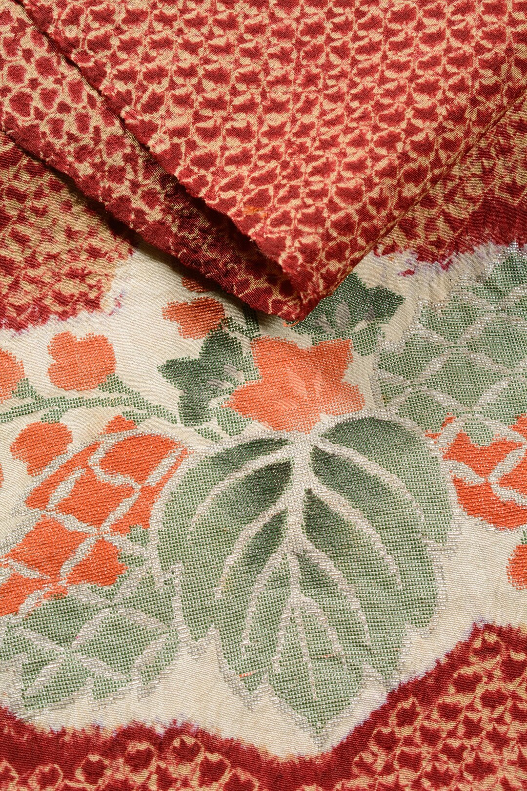 Japanese Textile Vintage Fabric Silk Antique Kimono Boro Patch ...