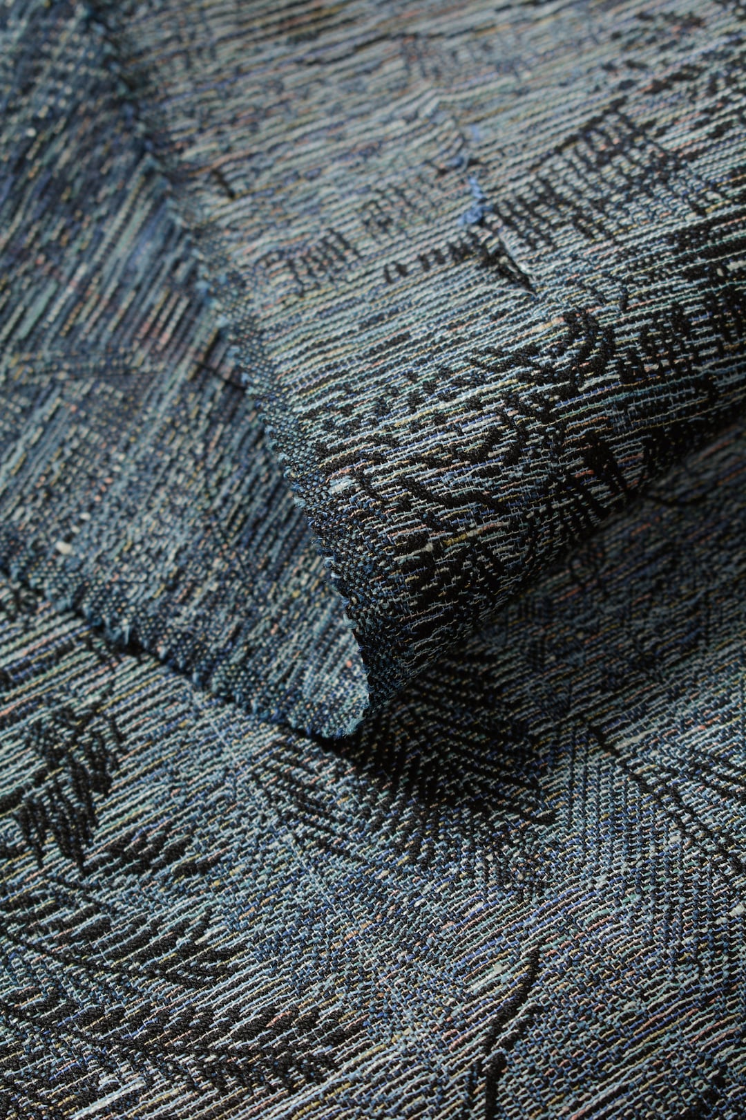 Japanese Fabric Vintage Kimono Wool Antique Boro Patch Kusakizome Woven ...