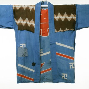 Vintage Japanese Kimono Cotton Antique MATSURI HAPPI BORO Festival ...