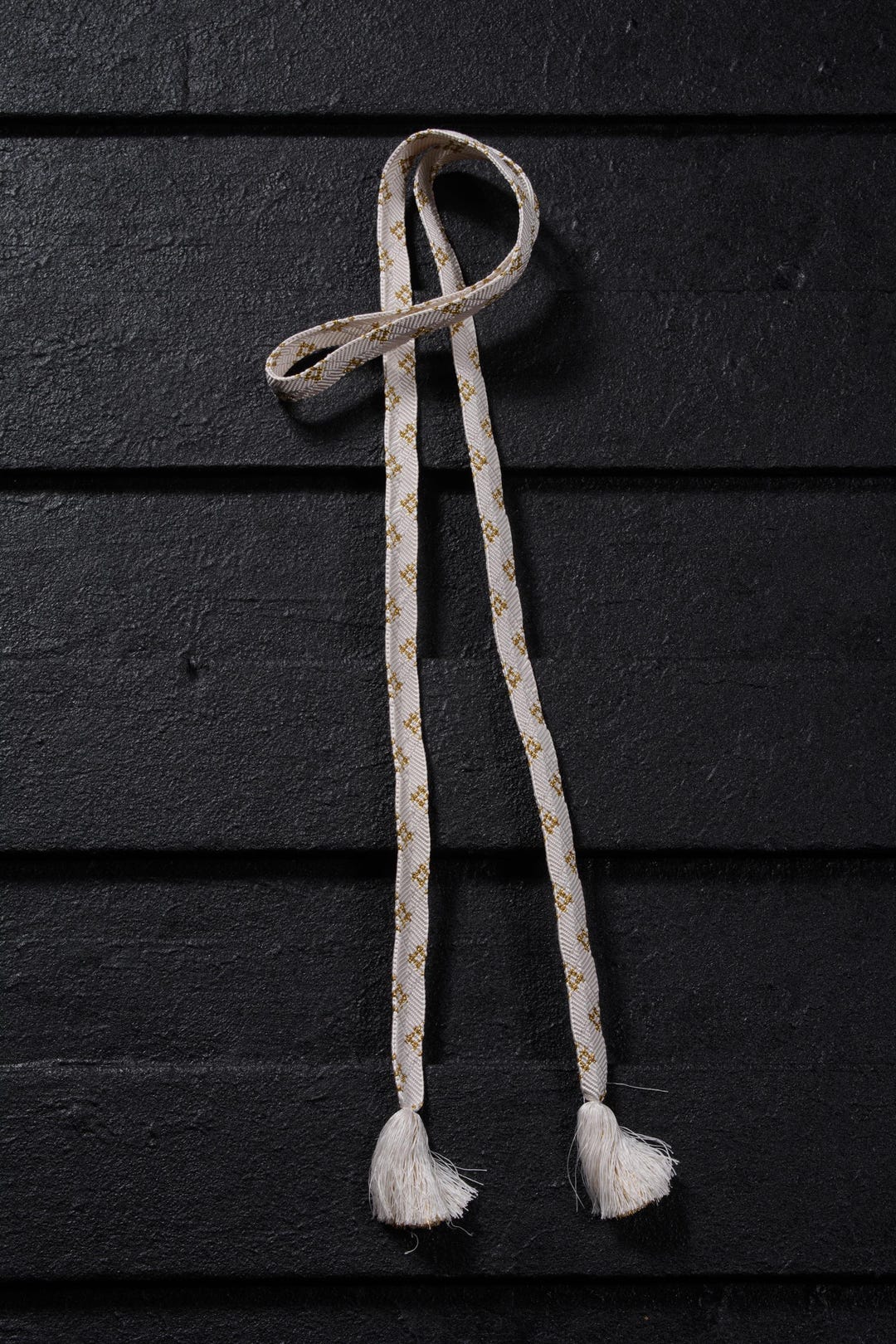 Vintage Japanese Kimono OBIJIME Belt Silk Antique Boro Kusakizome ...