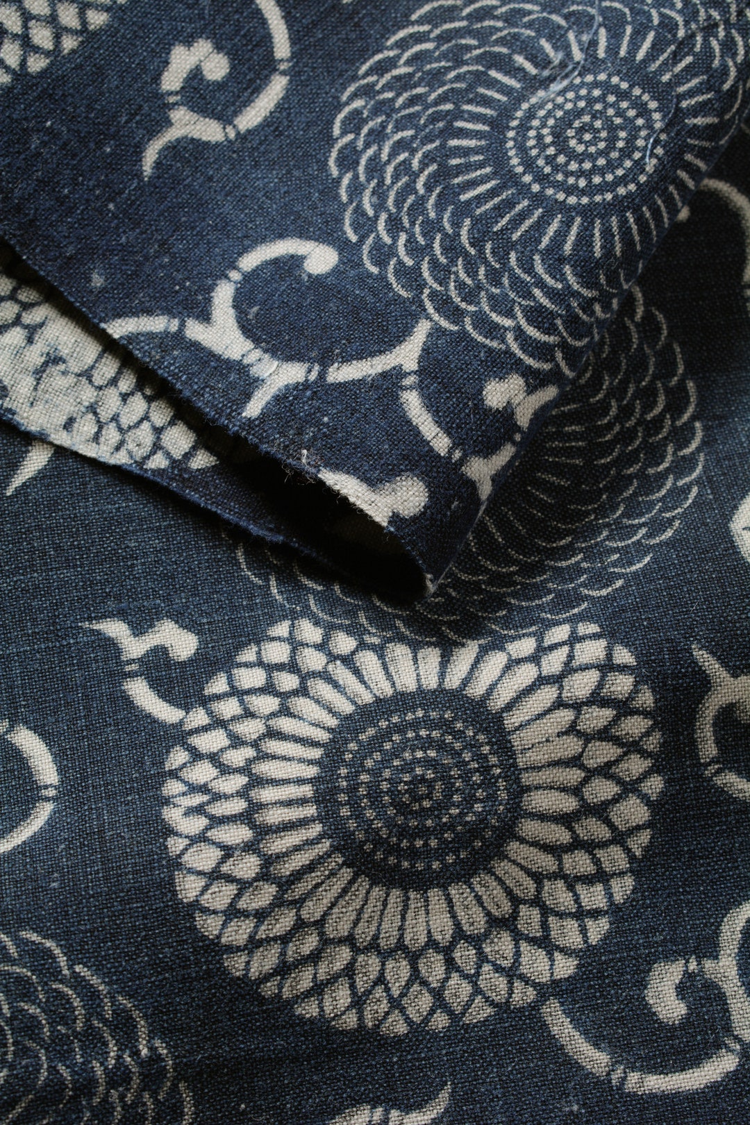 Japanese Textile Vintage Kimono Fabric Cotton Antique Boro Patch Indigo ...