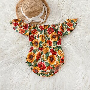 Baby Girl off Shoulder Romper Pattern (PDF Pattern) - Etsy