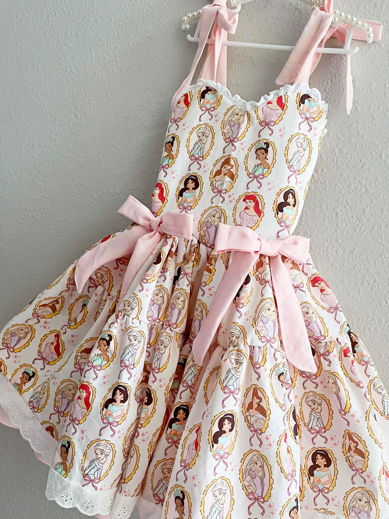 Princess Dress Elsa Ariel Belle Tiana Rapunzel Jasmine, Girl Birthday ...