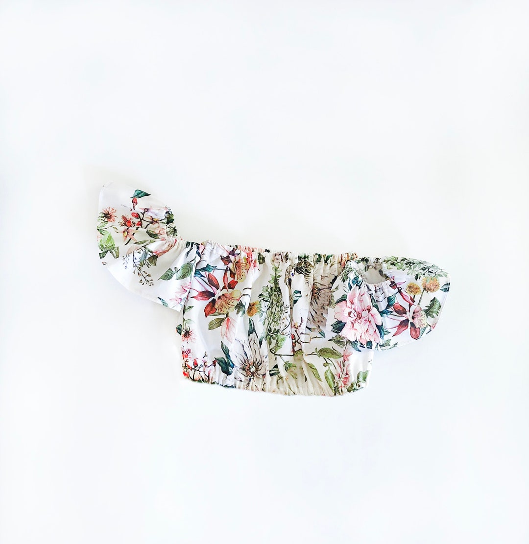 Off Shoulder Crop Top Pattern, Baby Girl Clothes PDF Pattern - Etsy
