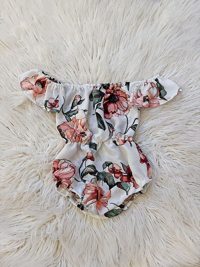Baby Girl Clothes Pattern, Baby Girl Romper Pattern, off Shoulder ...