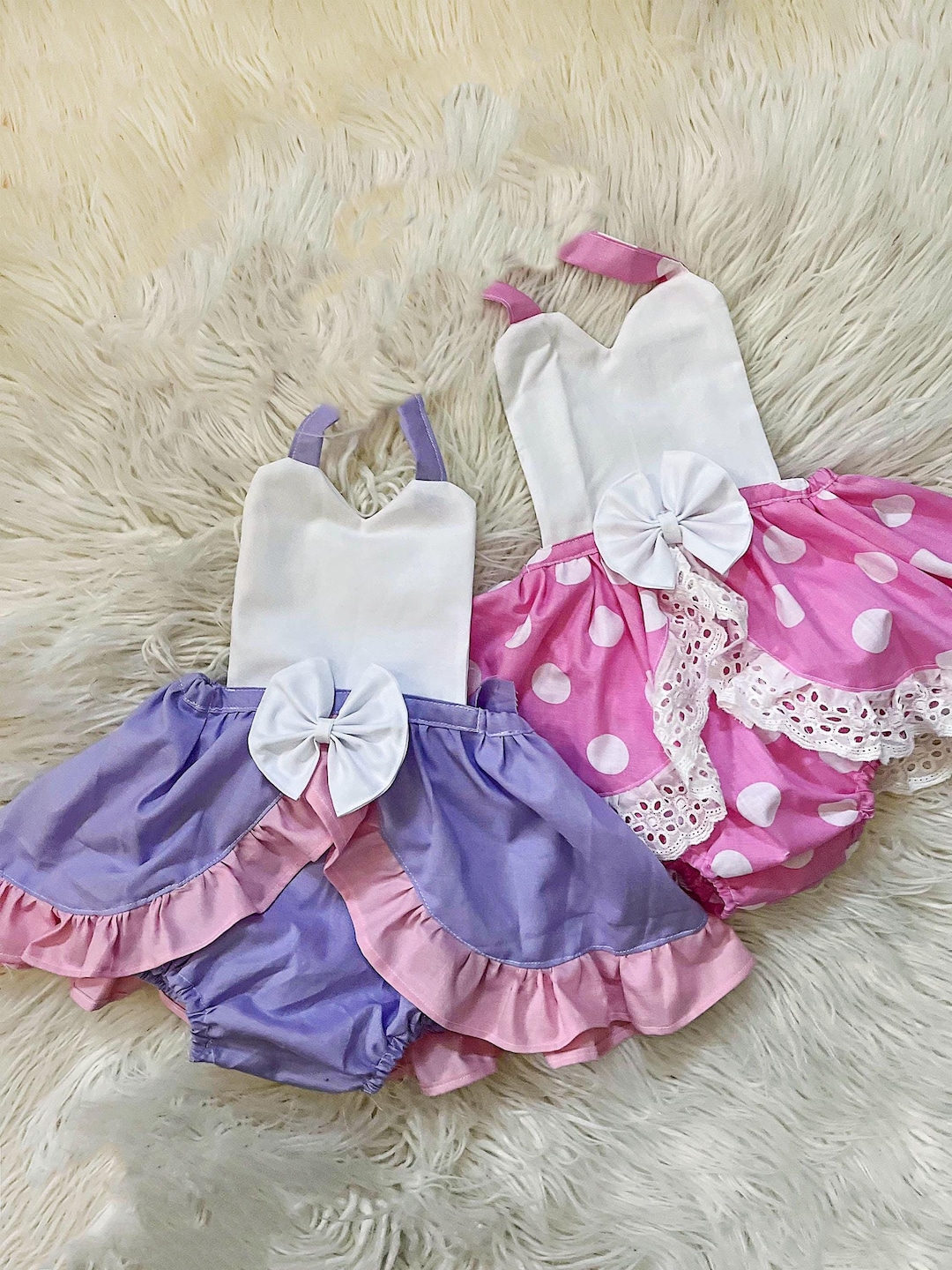 Minnie Mouse Romper Daisy Duck Baby Girl Romper Disney Romper Birthday ...
