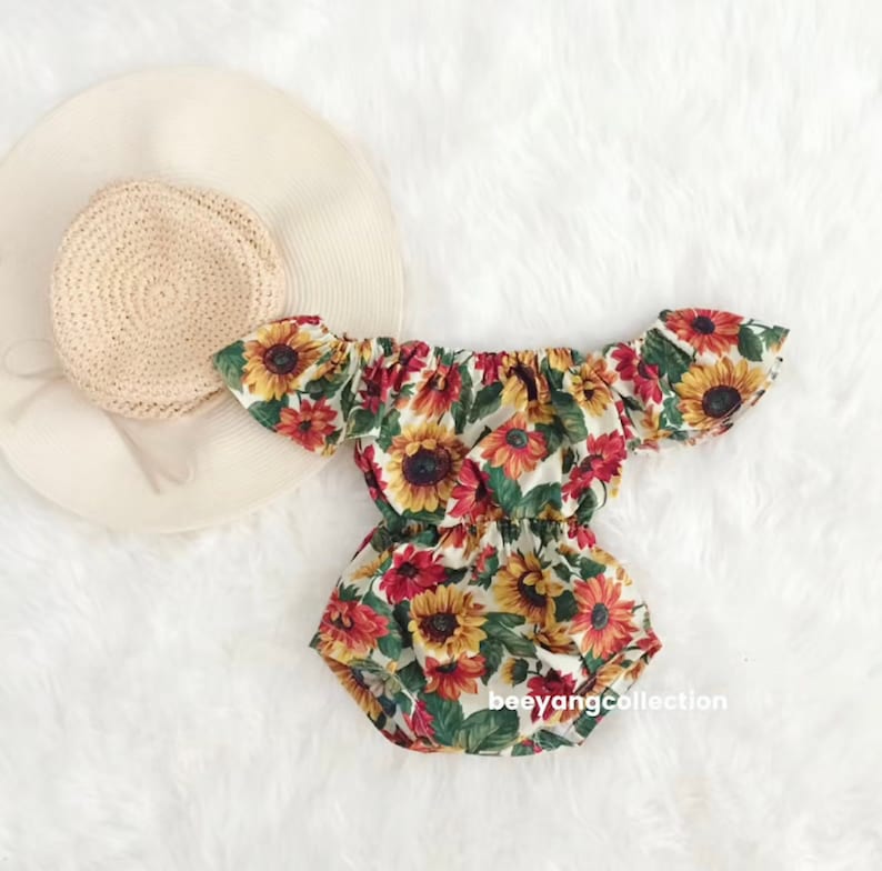 Baby Girl Clothes Pattern, Baby Girl Romper Pattern, off Shoulder ...