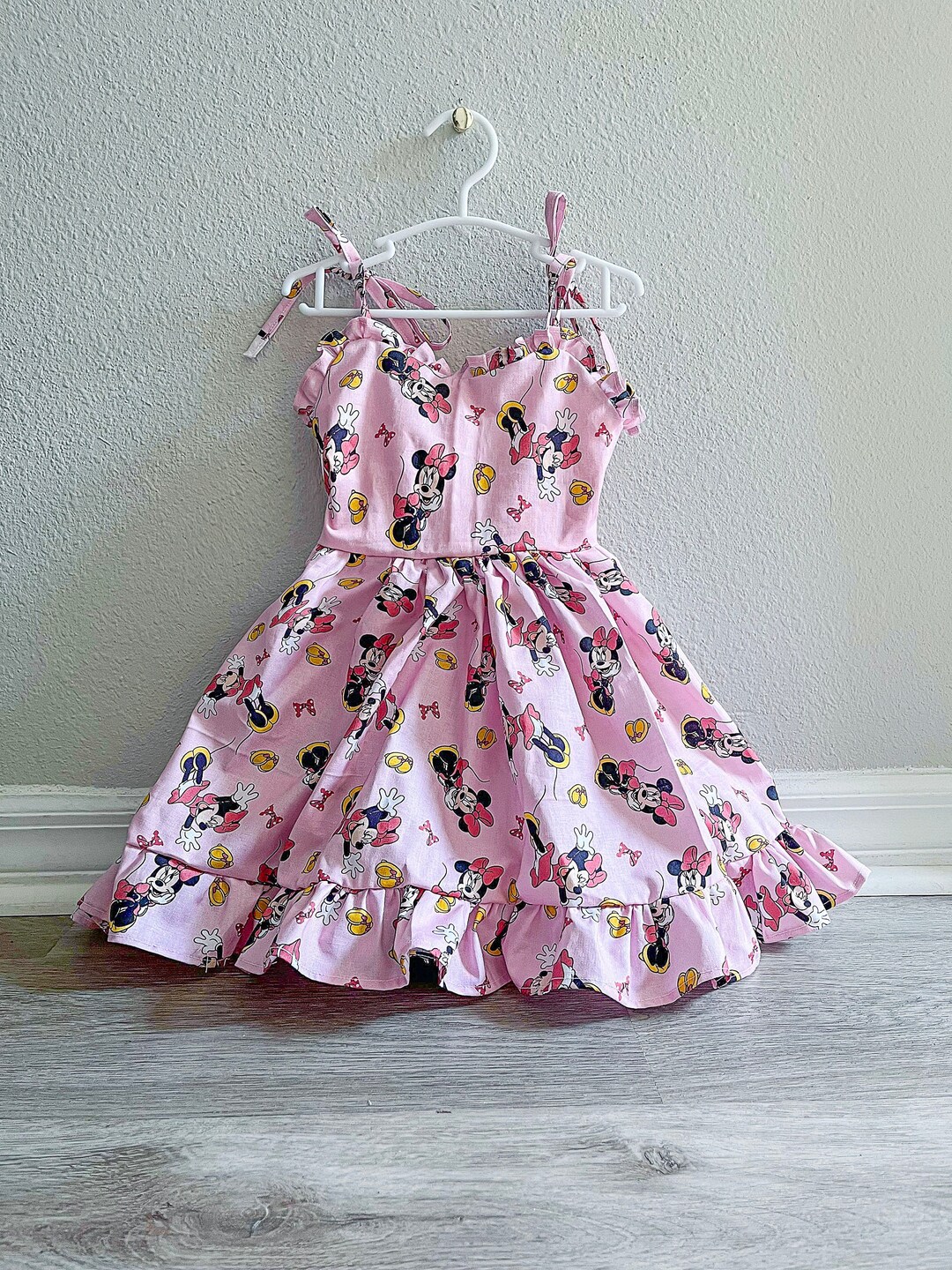 Handmade Pink Minnie Mouse Dress: Toddler Birthday Outfit - Etsy