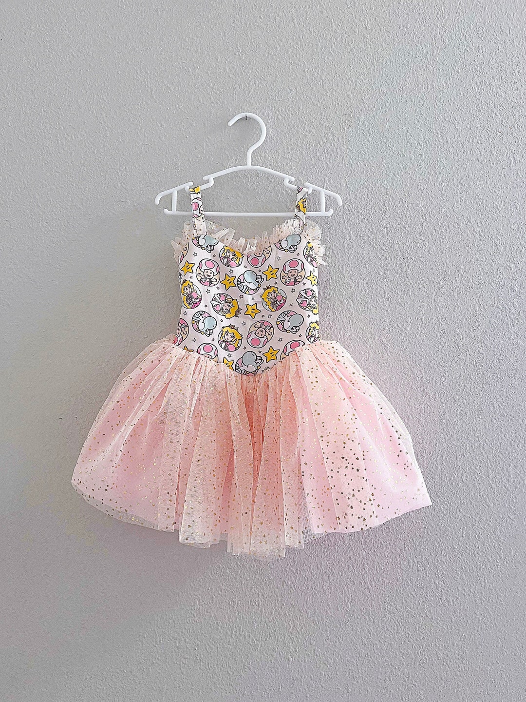 Princess Peach Dress for Girls Princess Dress Birthday Dress - Etsy