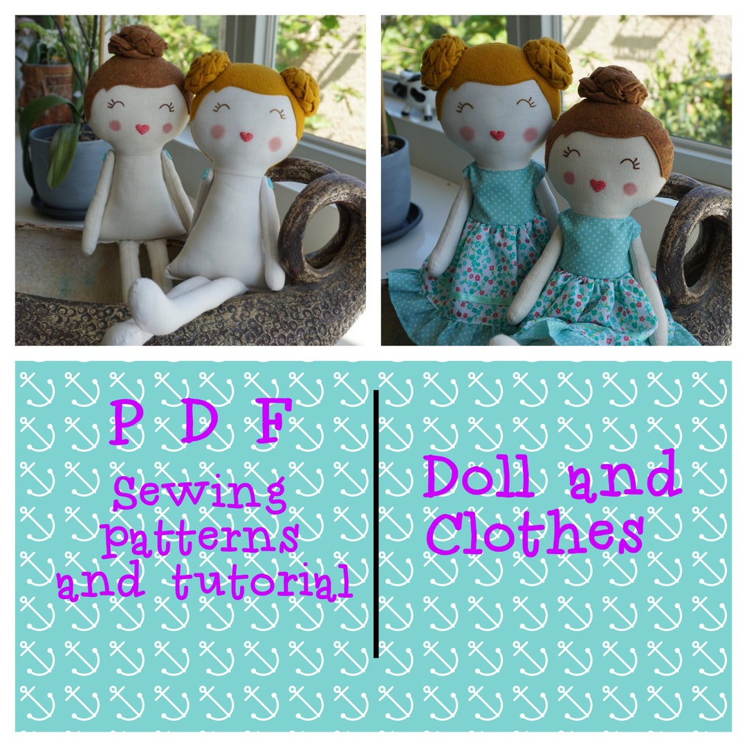 Sewing Patterns, Sewing Doll Pattern, Doll Tutorial, Pdf Sewing ...