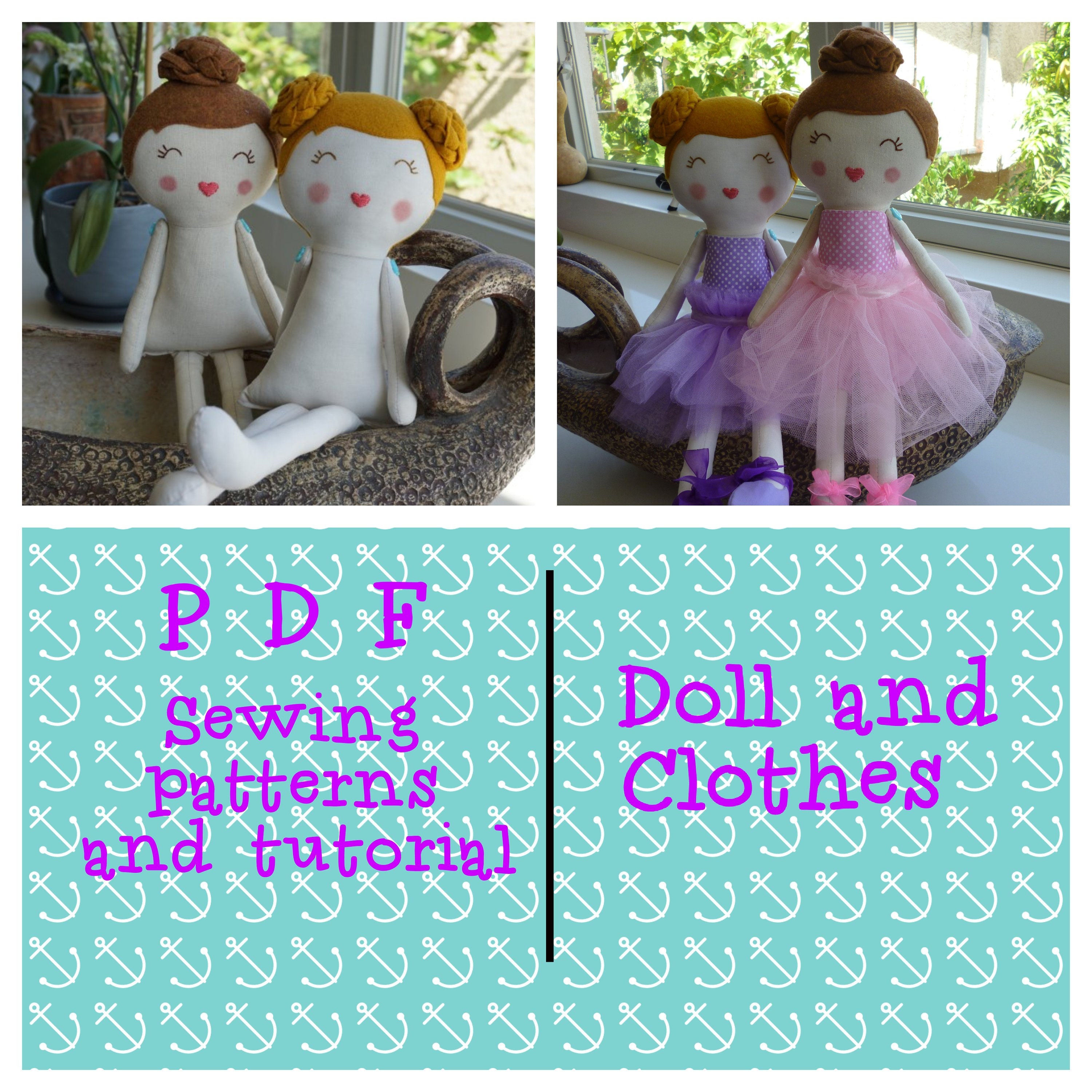 Doll Tutorial, Pdf Sewing Patterns for Doll, Doll Clothes Patterns ...