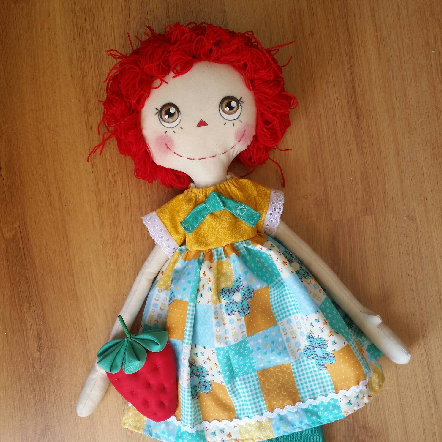 Large Doll, Handmade Doll, Cloth Doll, Rag Doll, Christmas Doll ...