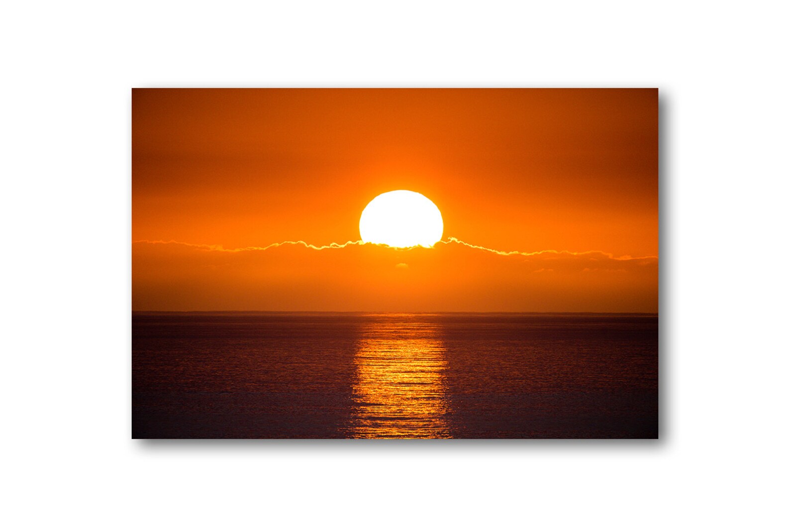 Golden Sunset Canvas Print, Fire Sunset Art, Golden Canvas Art, Sunset ...