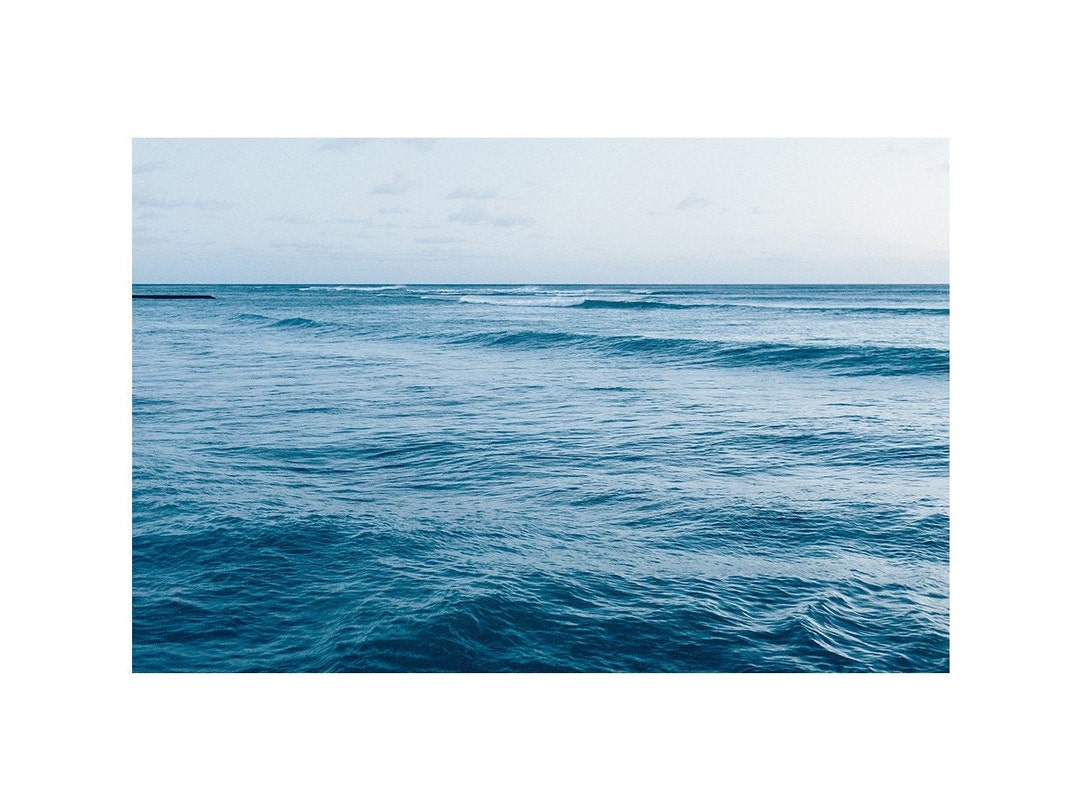 Hawaii Blue Ocean Print, Sea Artwork Print, Nautical Ocean Artwork, Sea ...