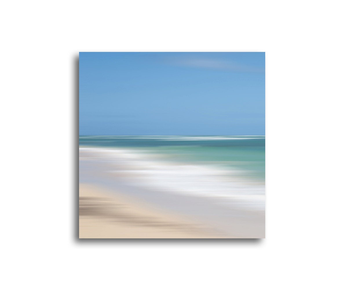 Two Square Ocean Abstract Beach Photography, Coastal Artwork Nautical ...