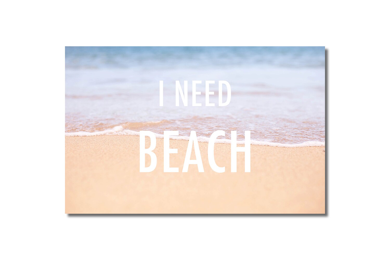Ocean Beach Framed Art, I need Beach Motivational, Beach Poster, Ocean ...