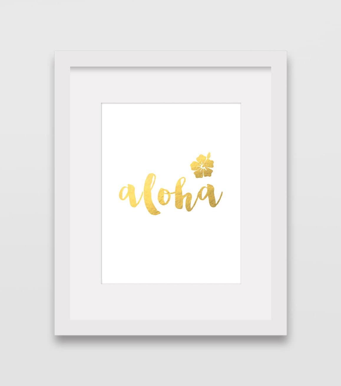 Aloha Print, Aloha Motivational Print, Aloha Summer Art Print, Flower ...