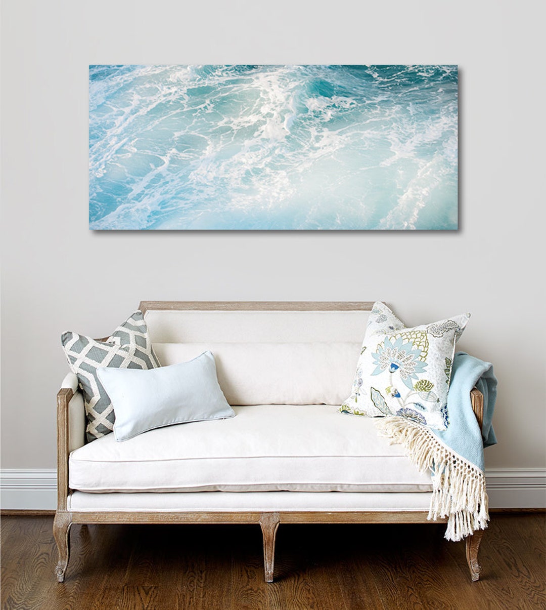 Salty Water Canvas, the Cure Water Canvas Wrap, Nautical Ocean Canvas ...
